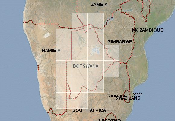 Download Botswana topographic maps - mapstor.com