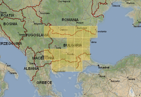 Скачать топографические карты Болгарии - mapstor.com