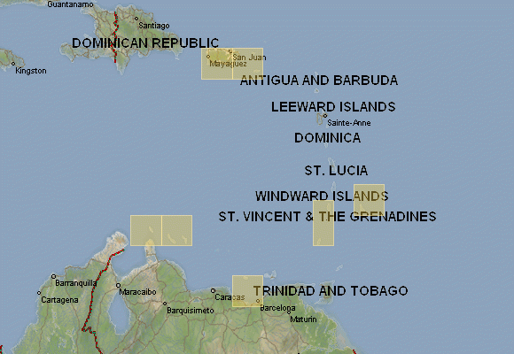 Download Caribbean topographic maps - mapstor.com
