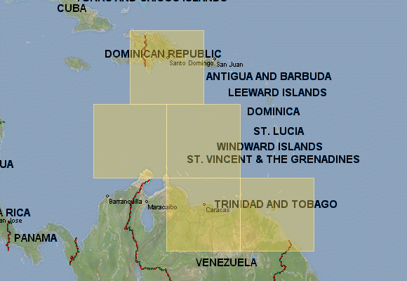 Download Caribbean topographic maps - mapstor.com