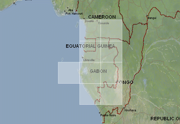 Download Gabon topographic maps - mapstor.com
