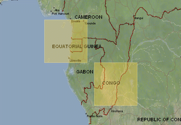 Download Gabon topographic maps - mapstor.com