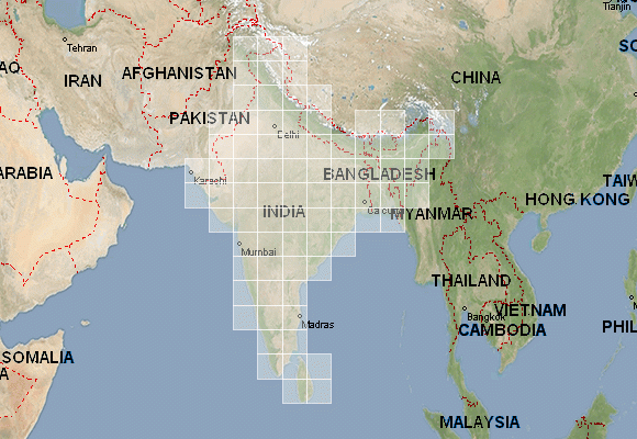 Download India topographic maps - mapstor.com