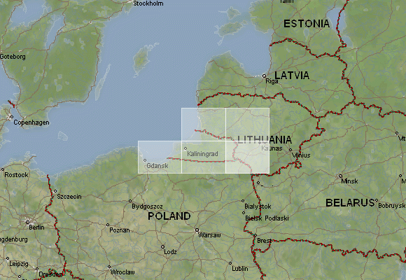 Download Kaliningrad oblast topographic maps - mapstor.com