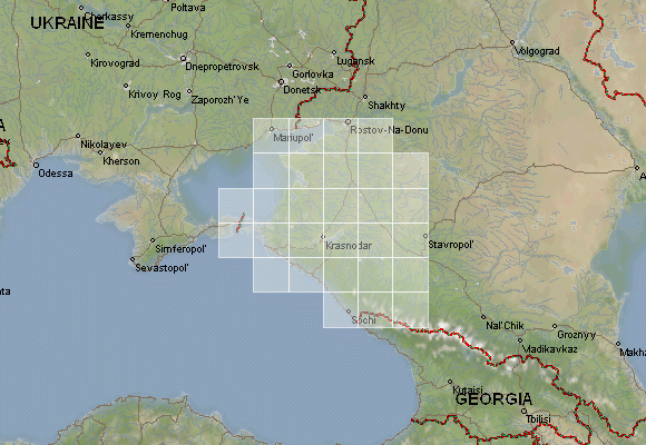 Download Krasnodar krai topographic maps - mapstor.com