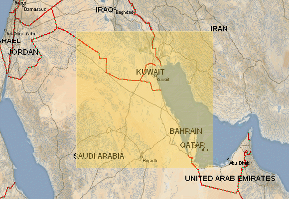 Download Kuwait topographic maps - mapstor.com