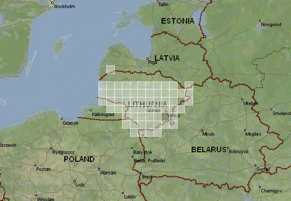 Download Lithuania topographic maps - mapstor.com