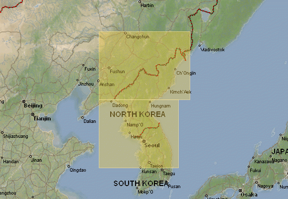 Download North Korea topographic maps - mapstor.com