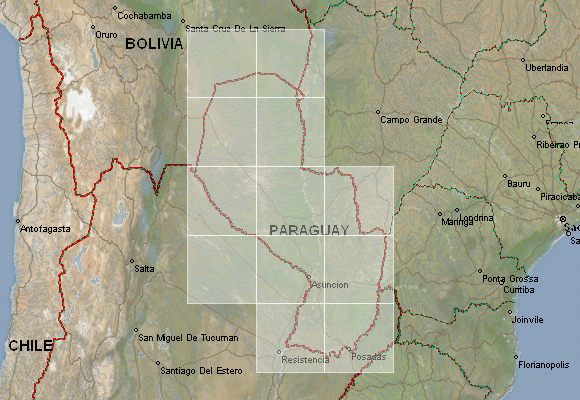 Download Paraguay topographic maps - mapstor.com