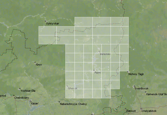 Download Perm krai topographic maps - mapstor.com