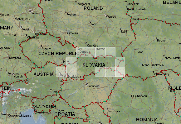 Download Slovakia topographic maps - mapstor.com