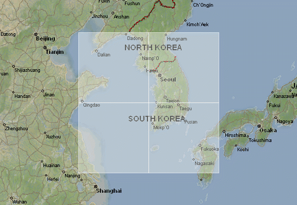 Download South Korea topographic maps - mapstor.com