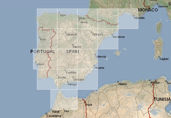 Download Spain topographic maps - mapstor.com