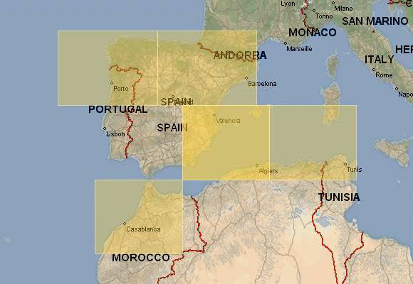 Download Spain topographic maps - mapstor.com