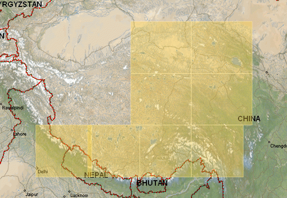Download Tibet topographic maps - mapstor.com