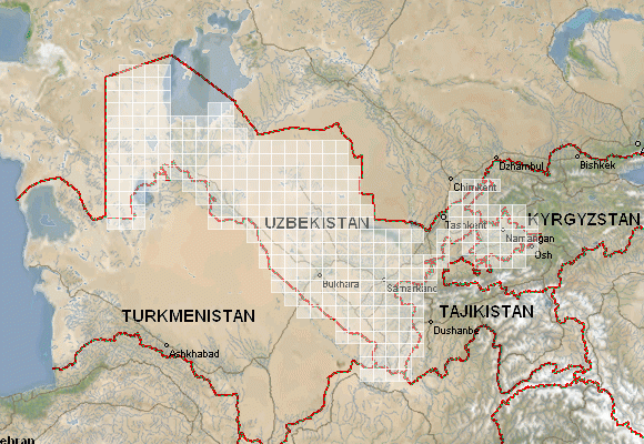 Download Uzbekistan topographic maps - mapstor.com