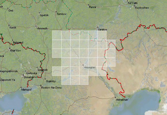 Download Volgograd oblast topographic maps - mapstor.com