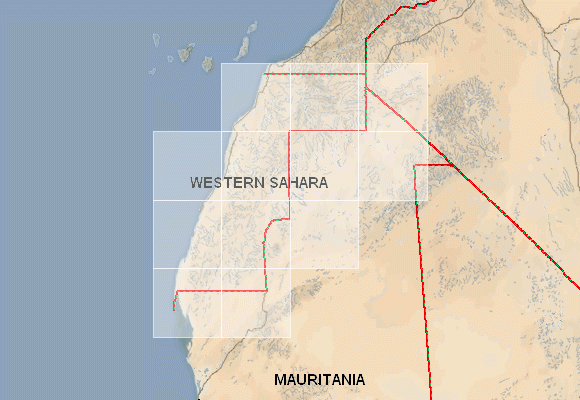 Download Western Sahara topographic maps - mapstor.com