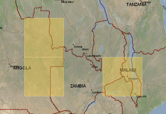 Download Zambia topographic maps - mapstor.com